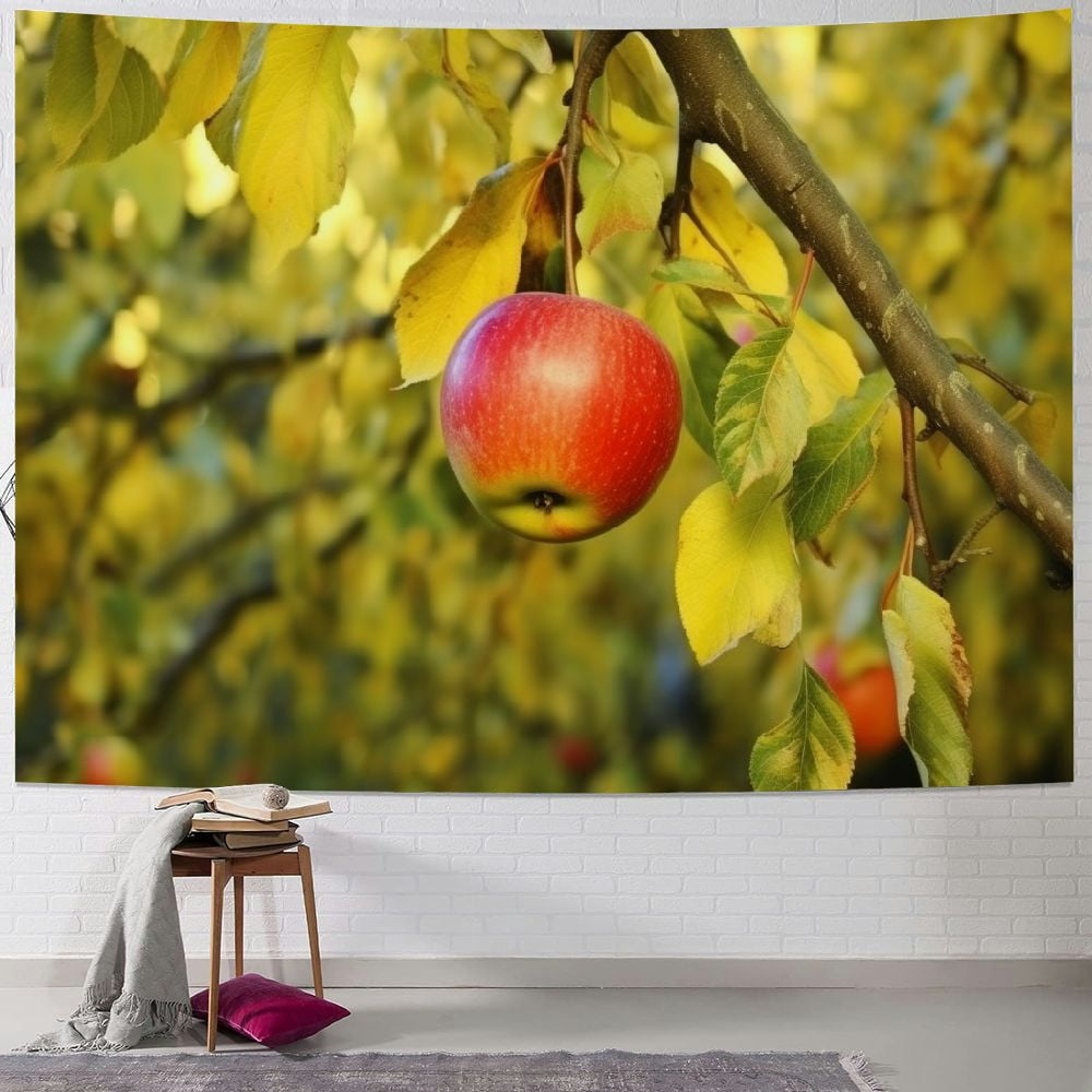 Bciig Apple Tree Branch Forest Graphic Tapestry Wall Hanging Unique ...
