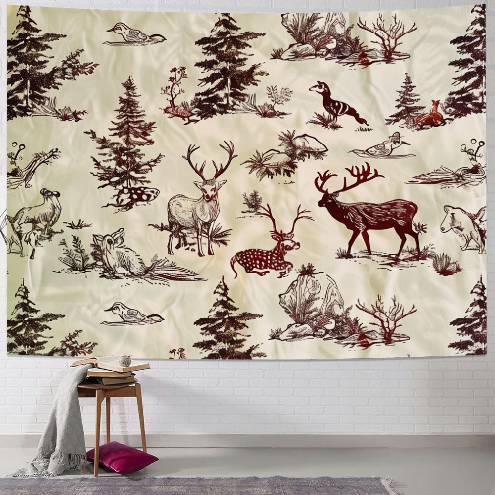 Bciig Pattern Animals Tapestry Wall Hanging Unique Style Graphic ...