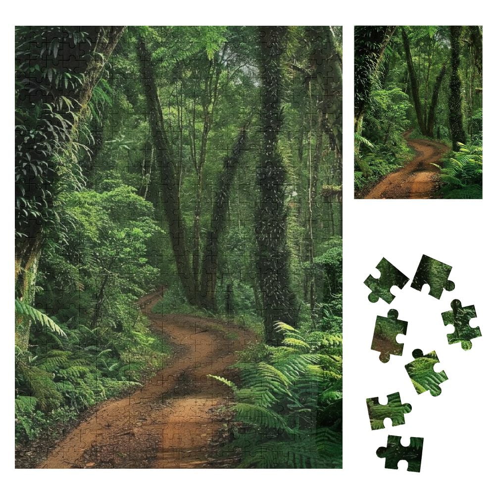 Bciig Trees Ferns Wooden Jigsaw Puzzle Vertical Model Eco-Friendly ...