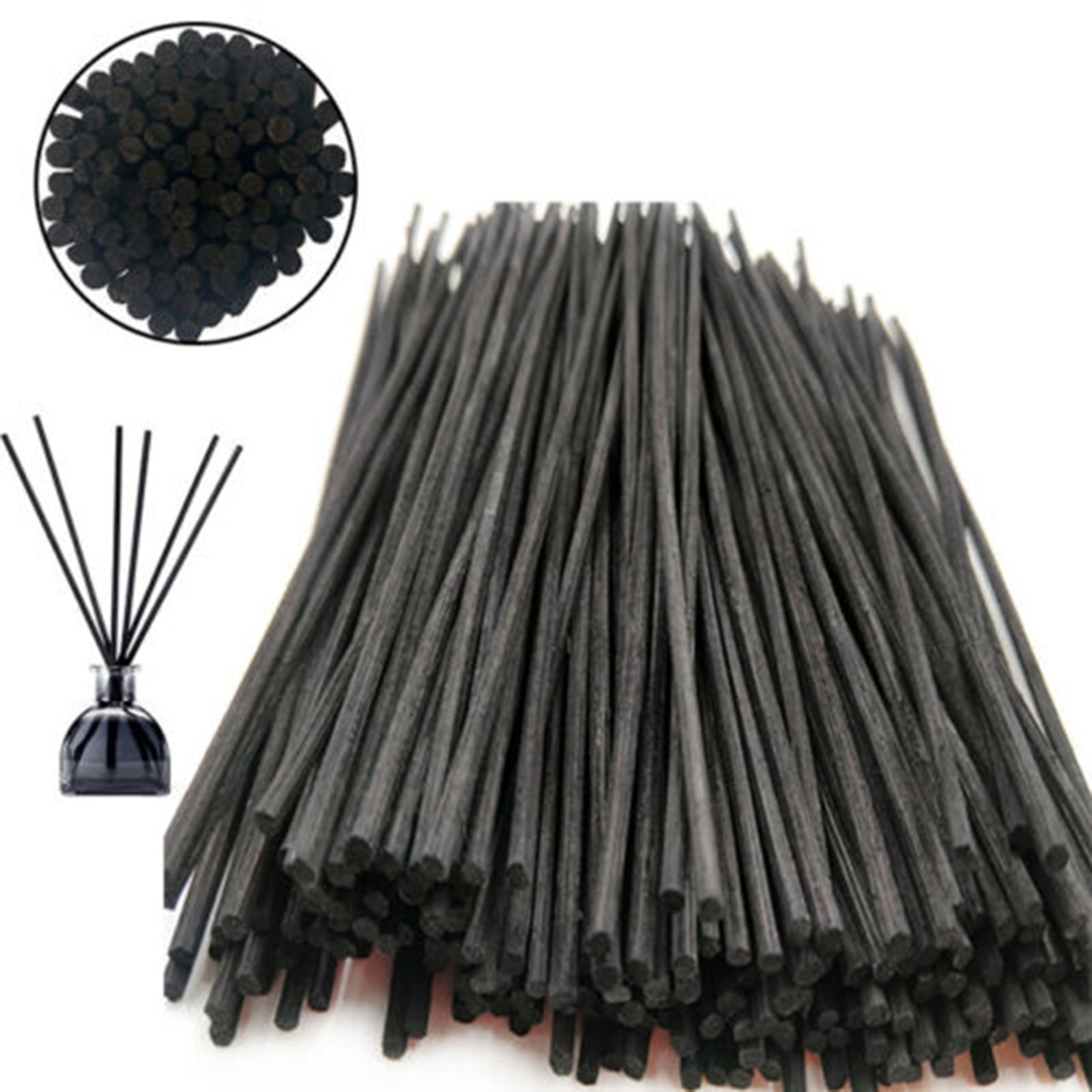 Bcloud 100Pcs Reed Diffuser Sticks Wooden Rattan Fiber Fragrance Decor ...