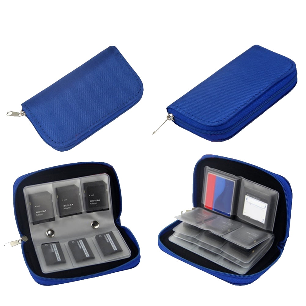 Bcloud 22 Slots Memory Card Storage Zipper Pouch Case Protector Holder ...