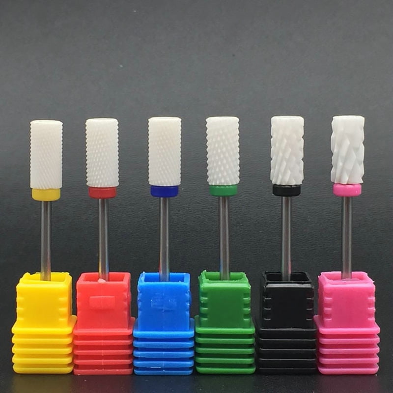 Bcloud Flat End Nail Drill Bit Cuticle Gel Removing Manicure Pedicure ...