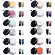 Rainbow Chrome Nail Powder Aurora Effect Mirror Unicorn Nail Art Powder ...