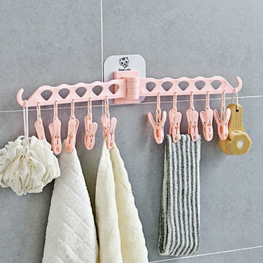 Naturalour Clip and Drip Hanger Clothes Hanger Drying Rack 12 Clips ...