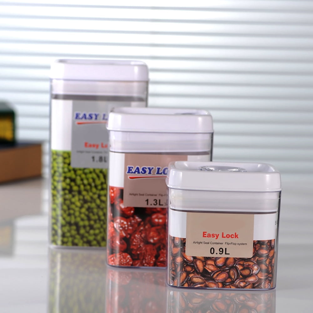 Bcloud Rectangular Dry Food Cereal Flour Beans Airtight Storage ...