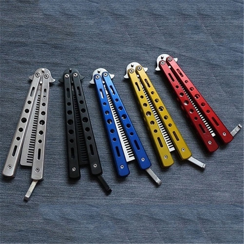 Bcloud Retro 5 Color Butterfly Comb Metal Tooth Training Practicing ...