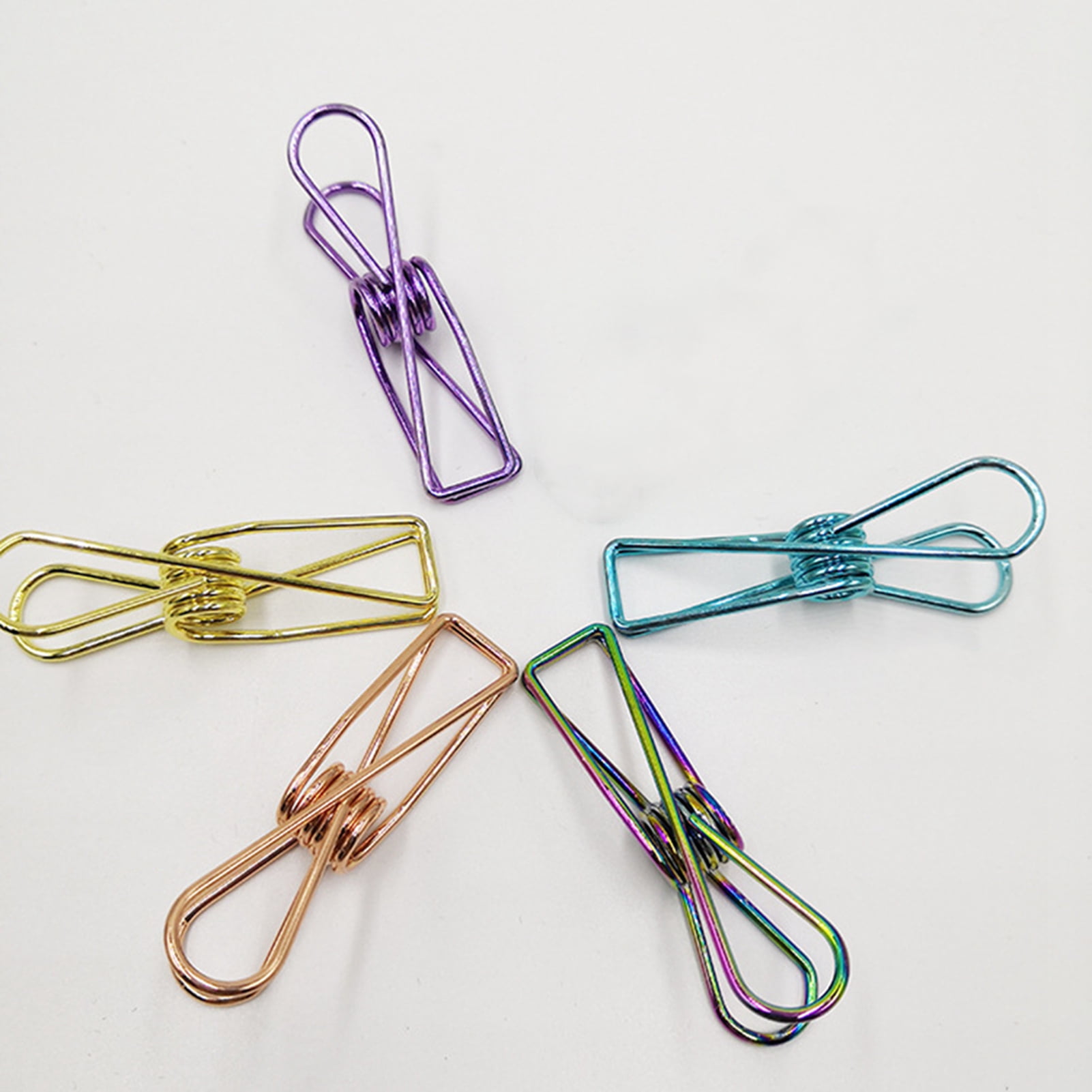 Bcloud Stainless Steel Household Office Travel Clothespin Photo Food ...