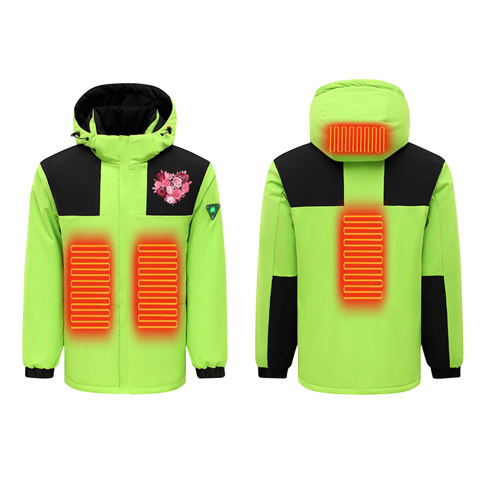 Bcresic Deals,Men Women Windbreaker Rain Jackets Heated Waterproof ...