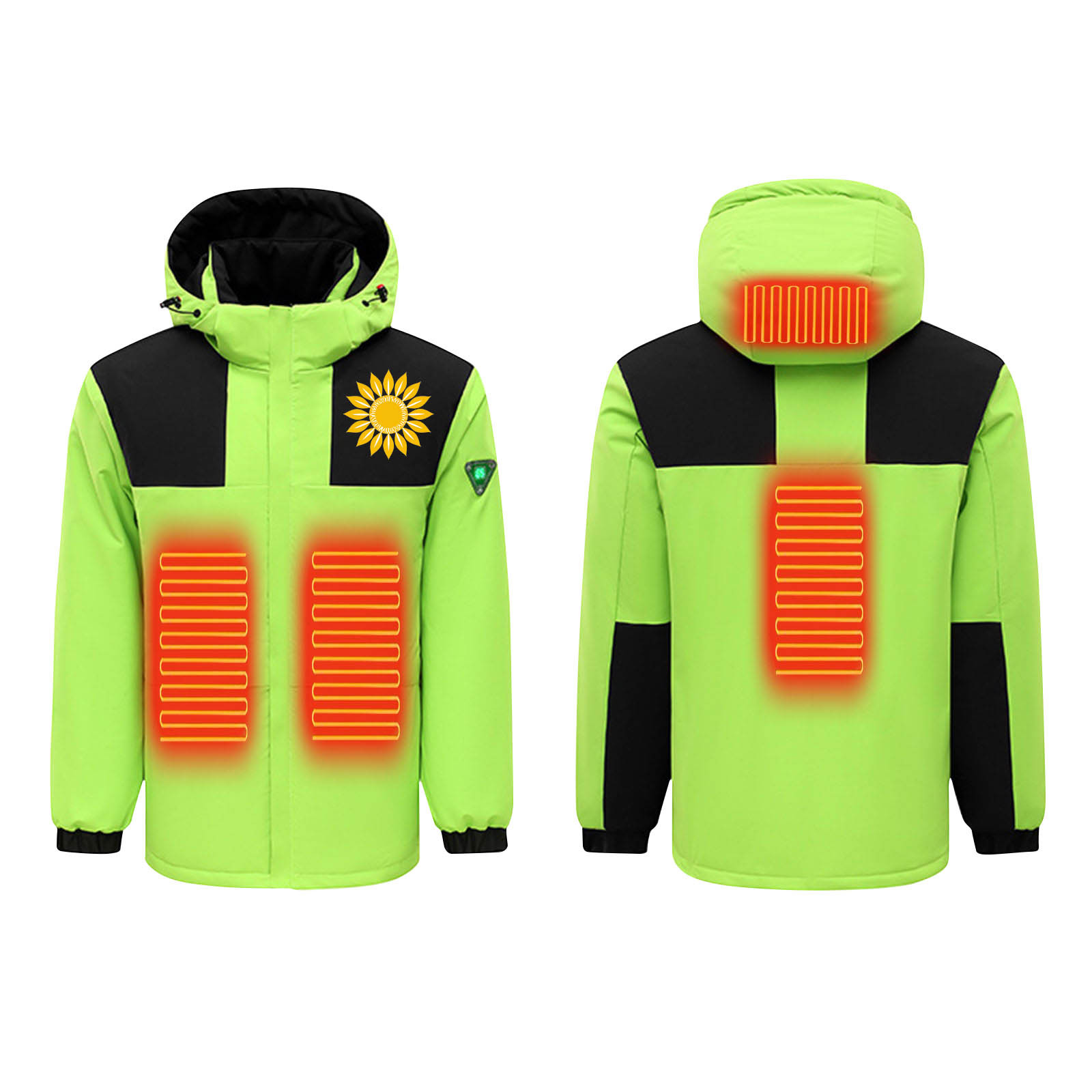 Bcresic Reduced,Heated Jacket Unisex 2024 Winter Warm Windbreaker 4 ...
