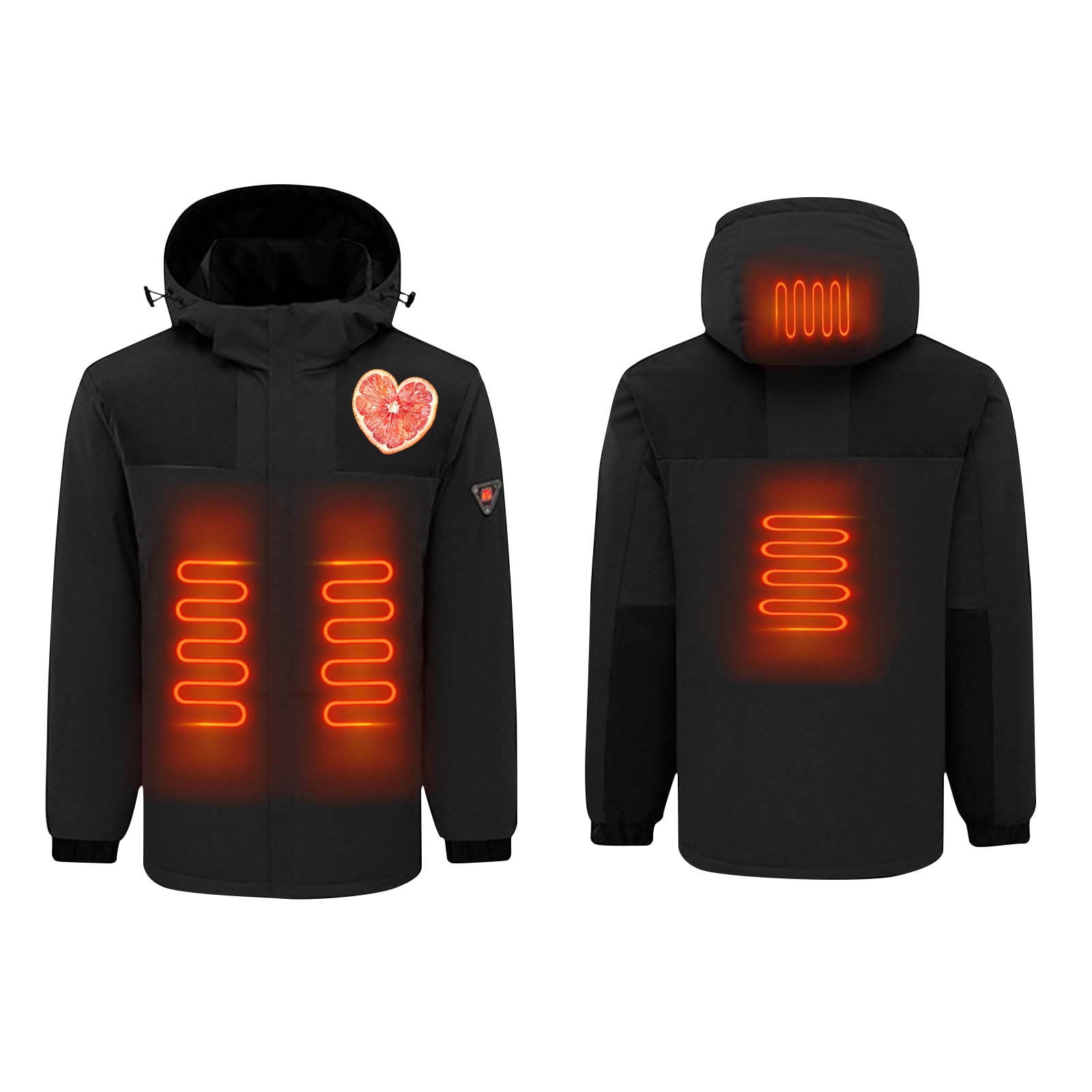 Bcresic Reduced,Rain Jacket Unisex Heated Windbreaker Men Waterproof ...