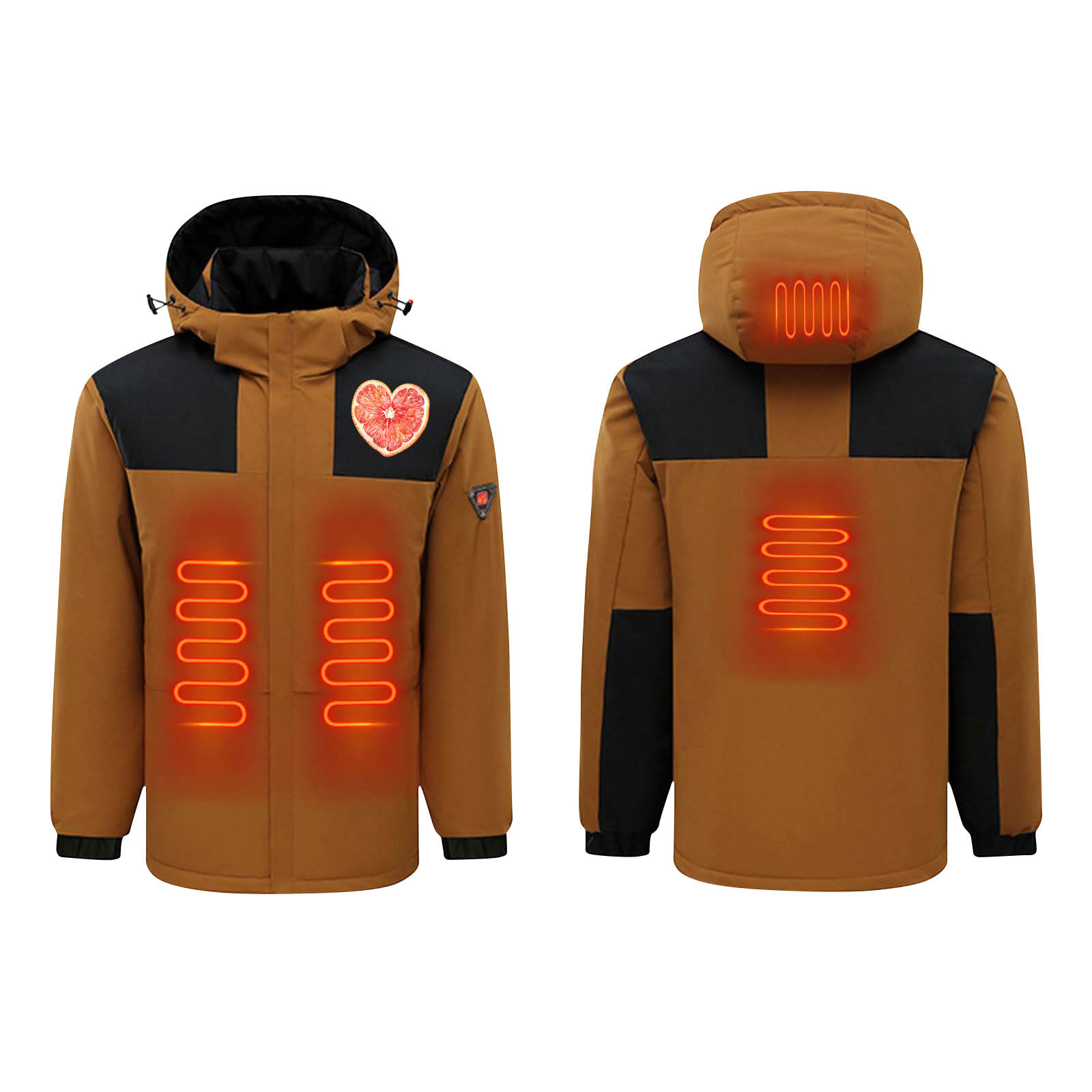 Bcresic Saving,Rain Jacket Unisex Heated Windbreaker Men Waterproof ...