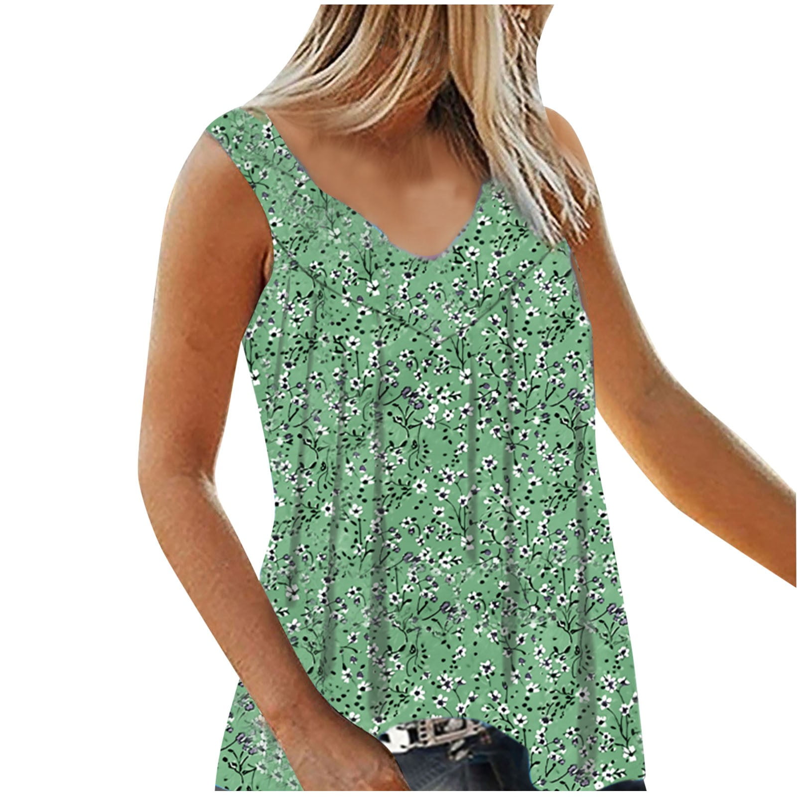 Bcresic Women's Sleeveless Camisoles Summer Flowy Vacation Outfits ...