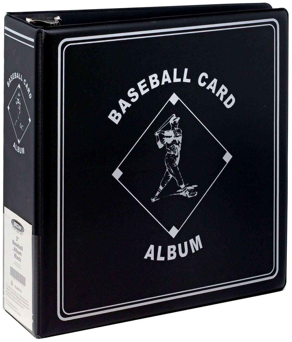 BCW, 3 Ring Baseball Card Album, Black, Holds up to 90 pages - Walmart.com