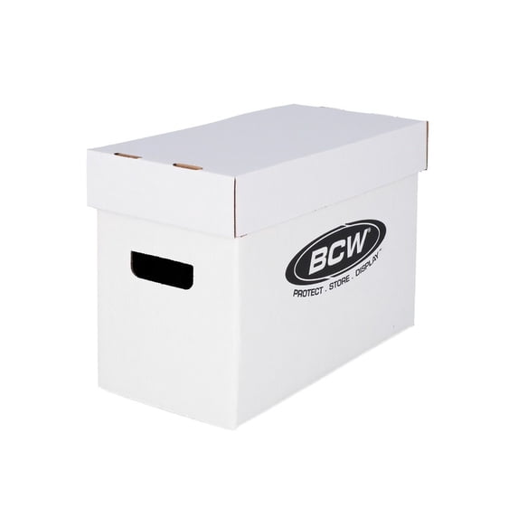 BCW Short Comic Book Storage Boxes with Handles, Holds 150-175 Comics ...