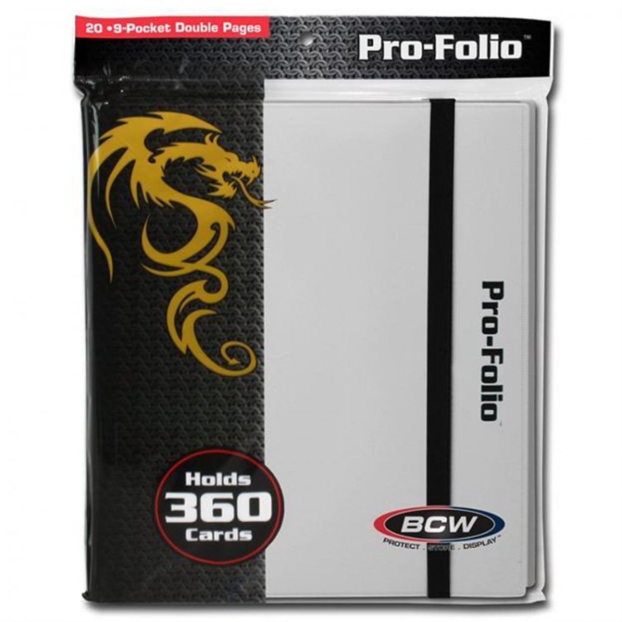 Bcw Pro-Folio 9-Pocket Album - White (Holds 360 Cards 9 Pocket Double ...