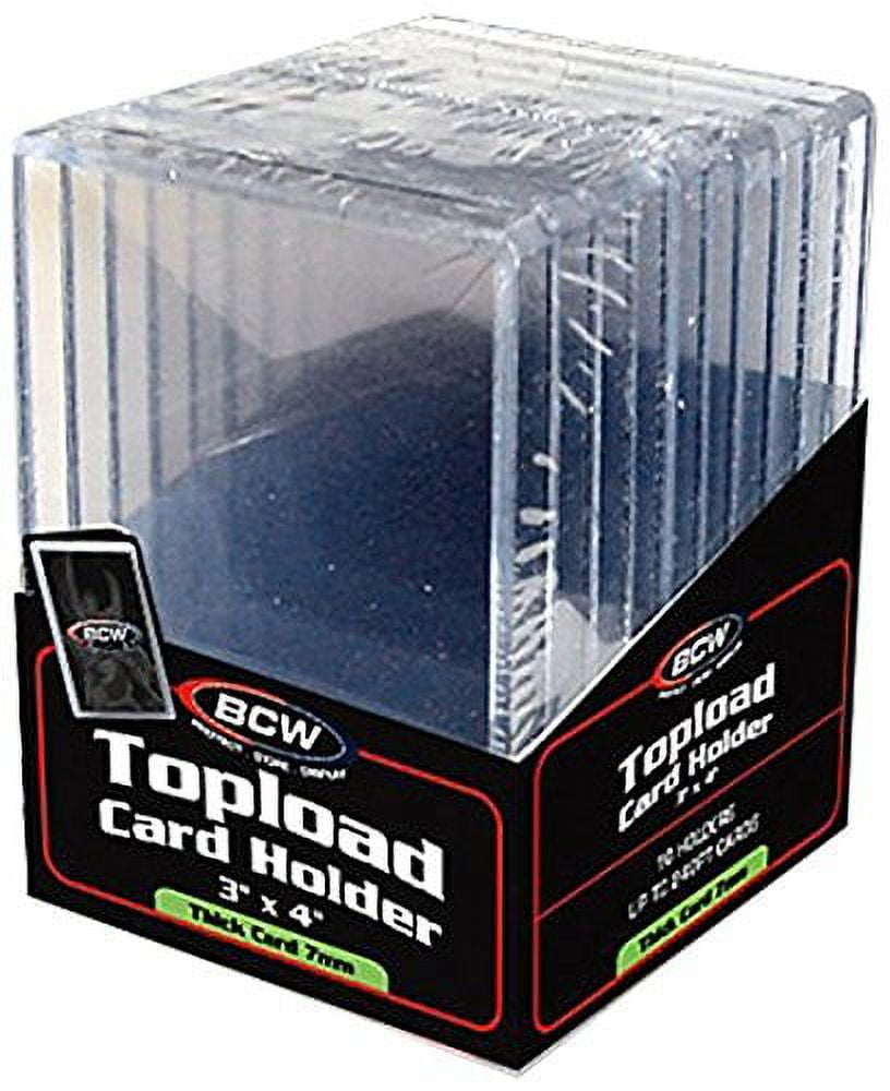 BCW 240pt Thick Card Toploader Card Holder (10 per pack) - Walmart.com