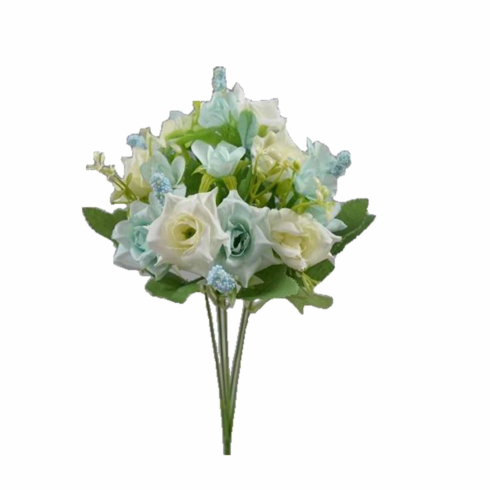 Bcylexb 11.8" Artificial Rose Flowers for Home Decor, Assorted Fake ...