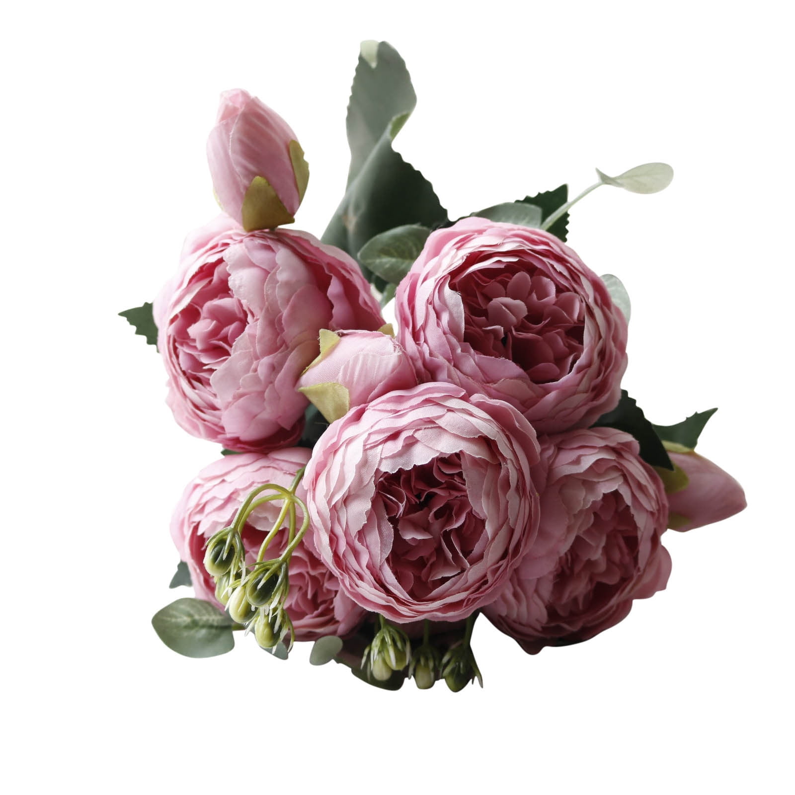 Bcylexb Artificial Flowers for Outdoor 5-Heads Beautiful Artificial ...