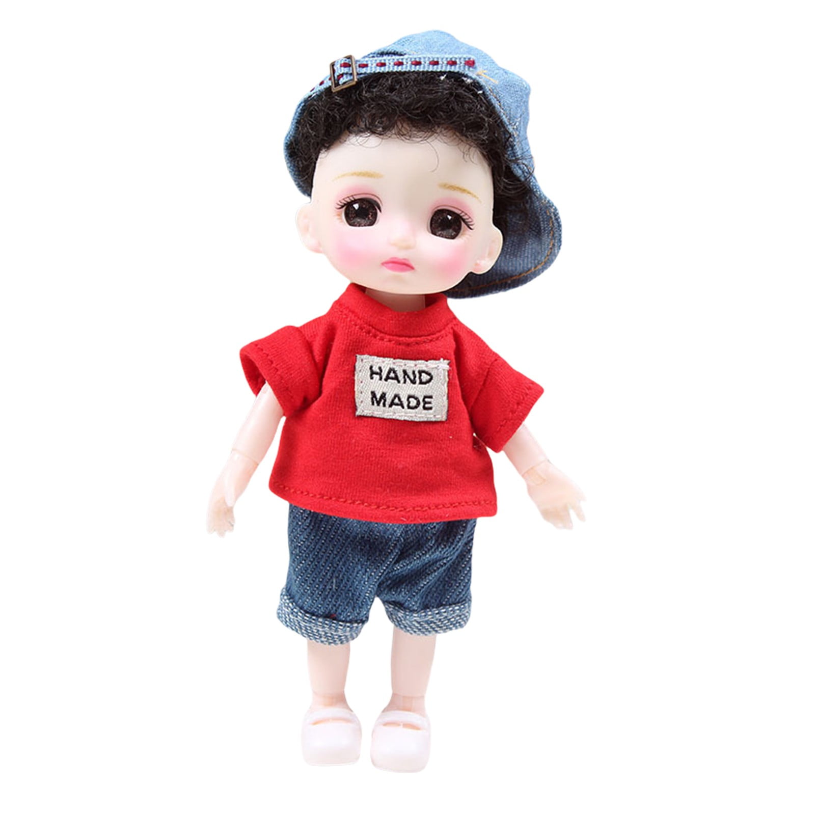 Bcylexb Baby Doll 7 Inch Modern Style Doll Small Decorative Figure ...