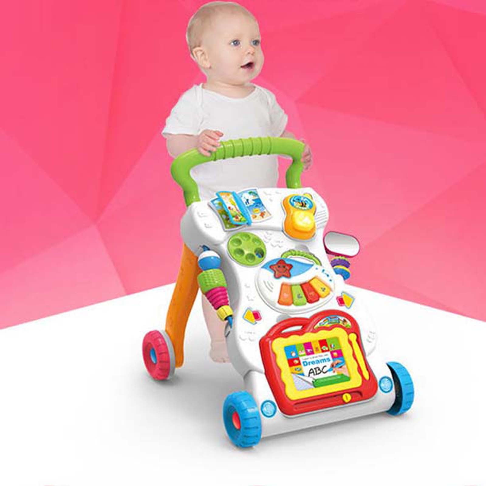 Bcylexb Baby Sit-to-Stand Learning Walker, Baby Walker Multifunctional ...