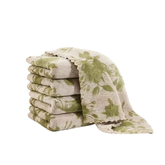 Bcylexb Kitchen Towels Dish Cloths Set 4 Pack, 12"x 12" Highly ...
