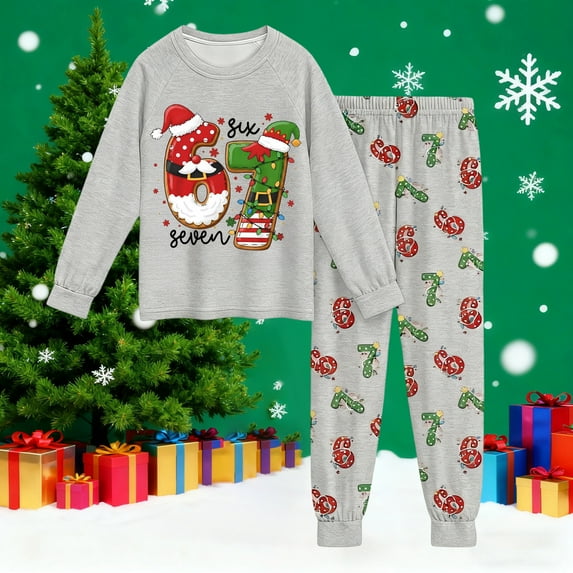 BdTemWBs Boys Girls Sets 2 Piece Funny 67 Meme Matching Sets Long ...