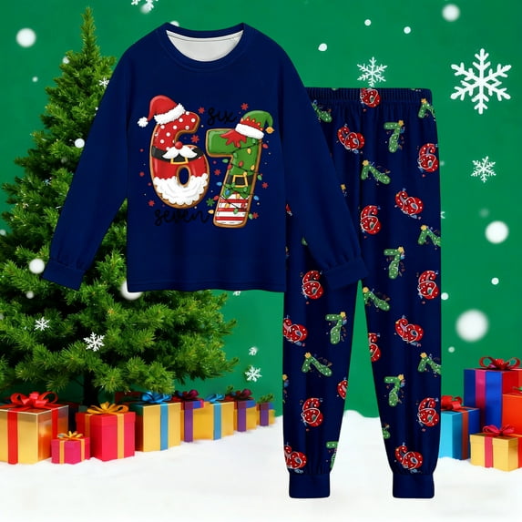 BdTemWBs Boys Girls Sets 2 Piece Funny 67 Meme Matching Sets Long ...
