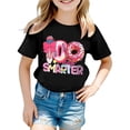 BdTemWBs Girls 100 Days Smarter T-Shirt - Soft Cotton Short Sleeve ...