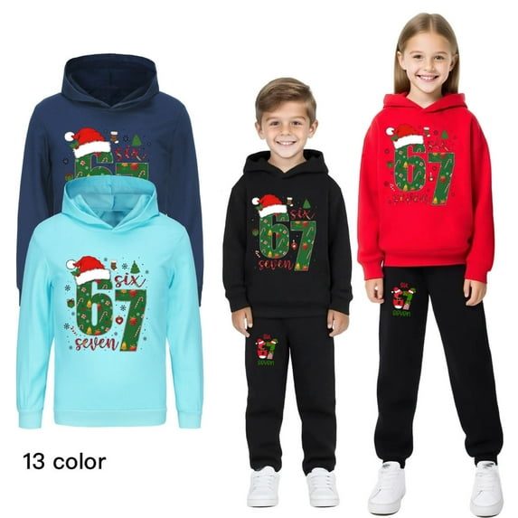 BdTemWBs Kids 67 Meme_Sweatsuits Pants 2 Pieces Set Boys Girls Teens ...