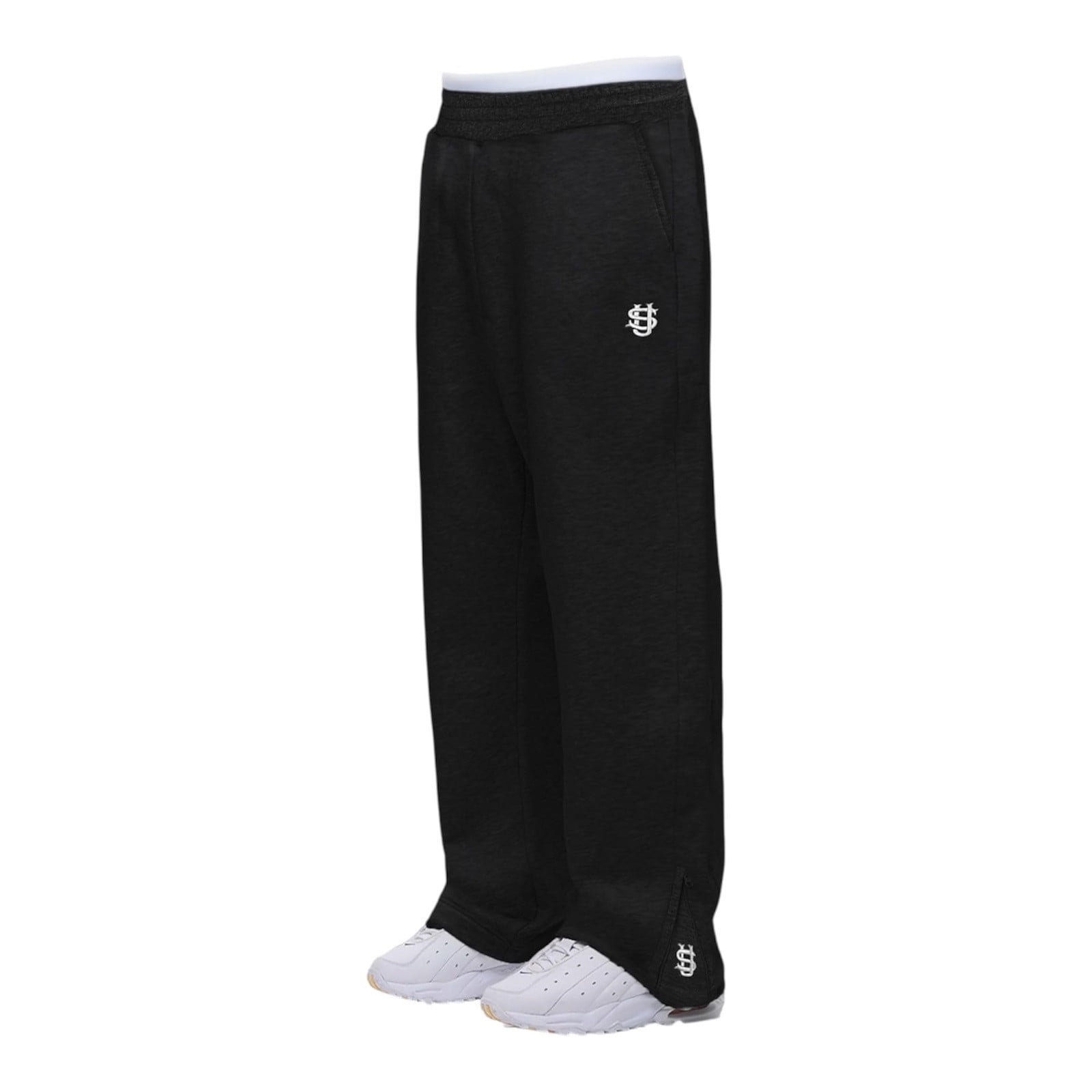 BdTemWBs Men’s Solid Wide Leg Sweatpants Elastic Waist Casual Lounge ...