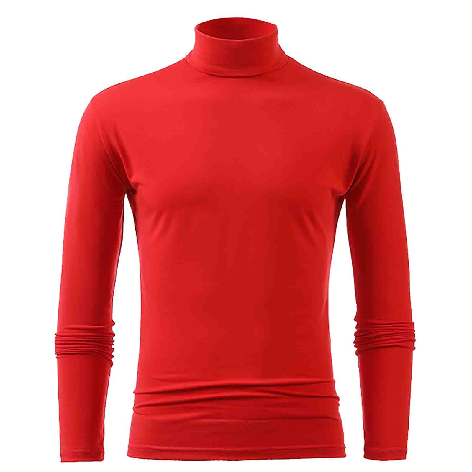 BdTemWBs Neck Thermal Shirt Men Long Sleeve Warm Undershirt Spring Fall ...