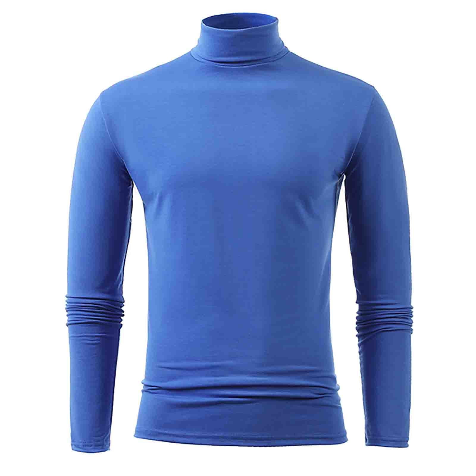 BdTemWBs Neck Thermal Shirt Men Long Sleeve Warm Undershirt Spring Fall ...