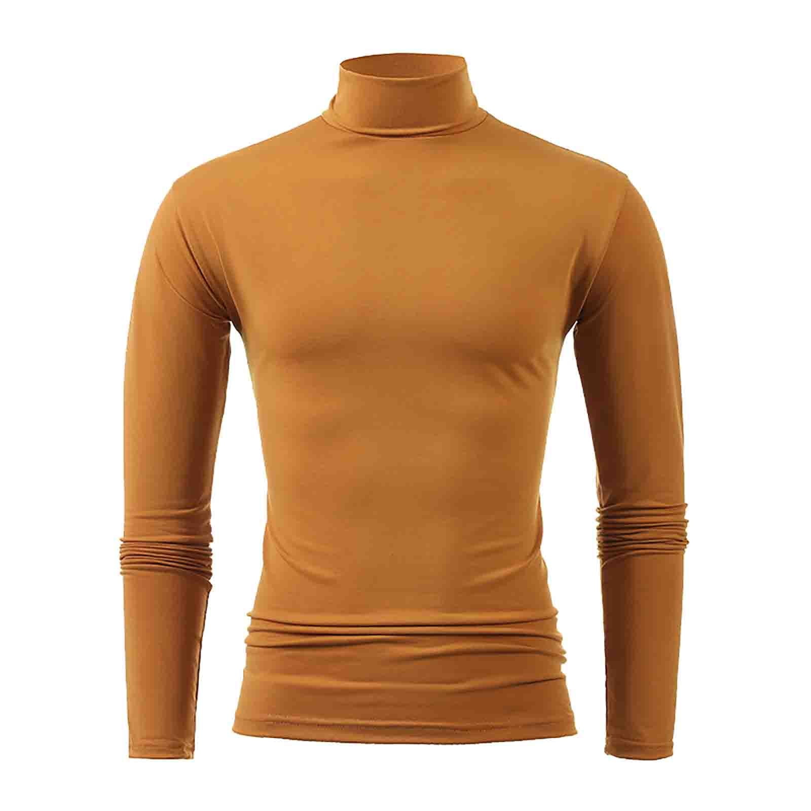 BdTemWBs Neck Thermal Shirt Men Long Sleeve Warm Undershirt Spring Fall ...
