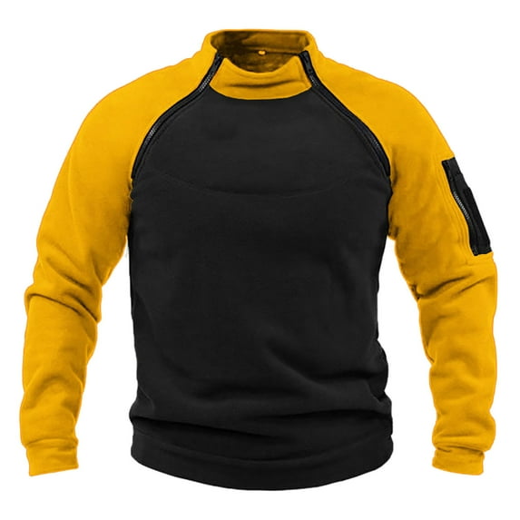 BdTemWBs Sweatshirt For Men Fleece Lined Thermal Casual Long Sleeve ...