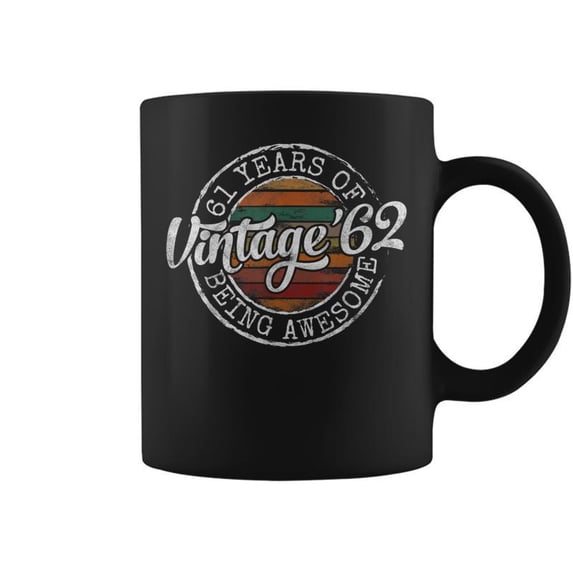 Bday Stamp 61St Birthday 61 Year Old Coffee Mugs - Walmart.com