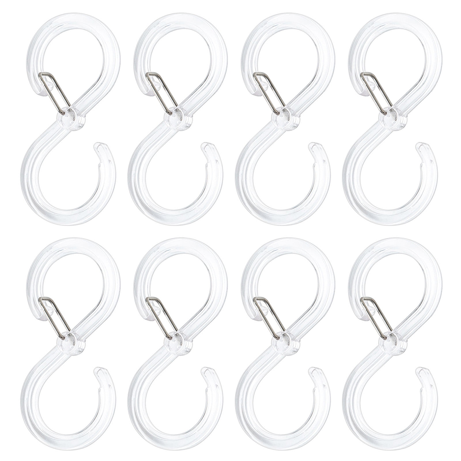 Bdday 10 Pack S Hooks for Hanging, Rustproof S-Shaped Hook with Safety ...