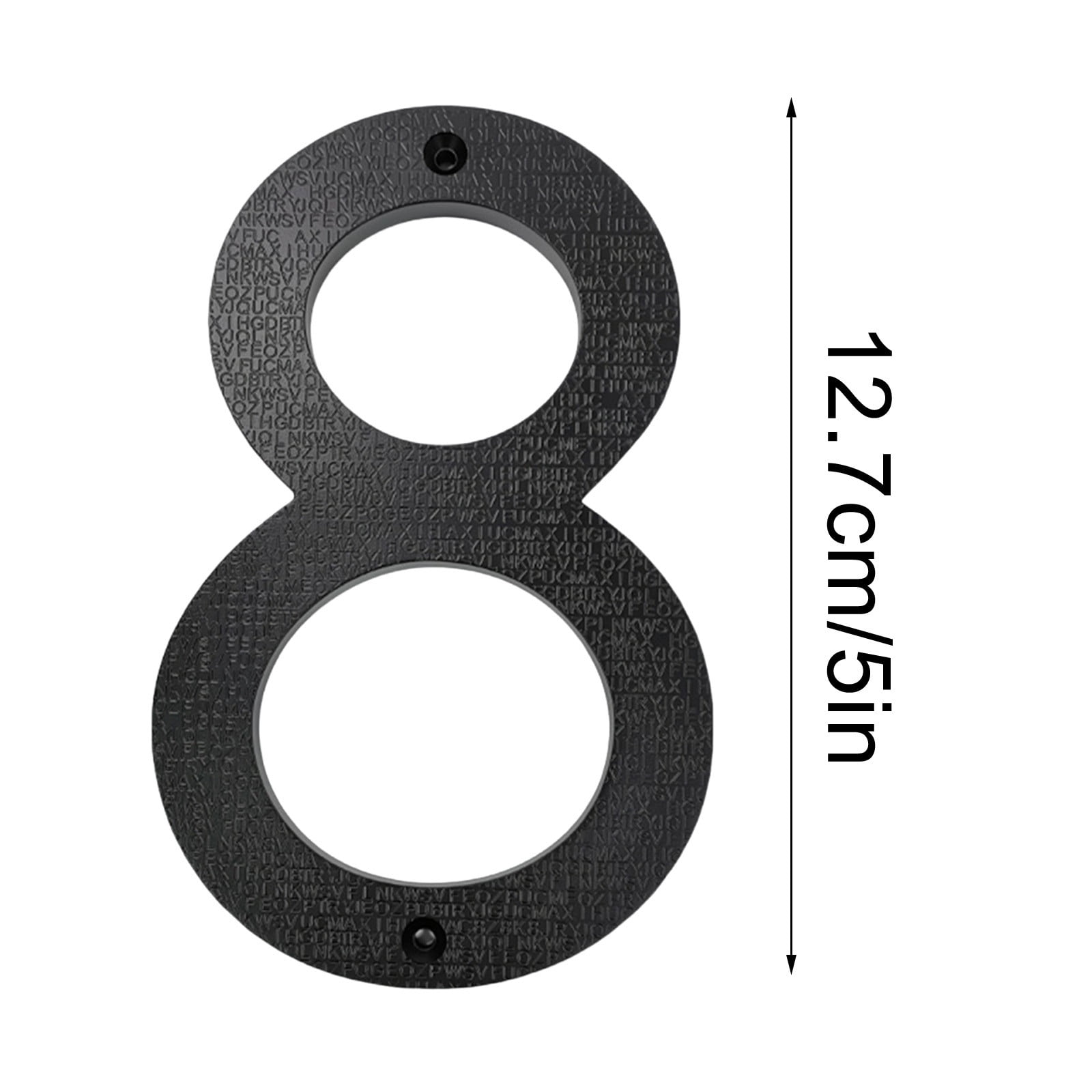 Bdday 5 Inch Modern Metal House Numbers Black Door Number House Address ...