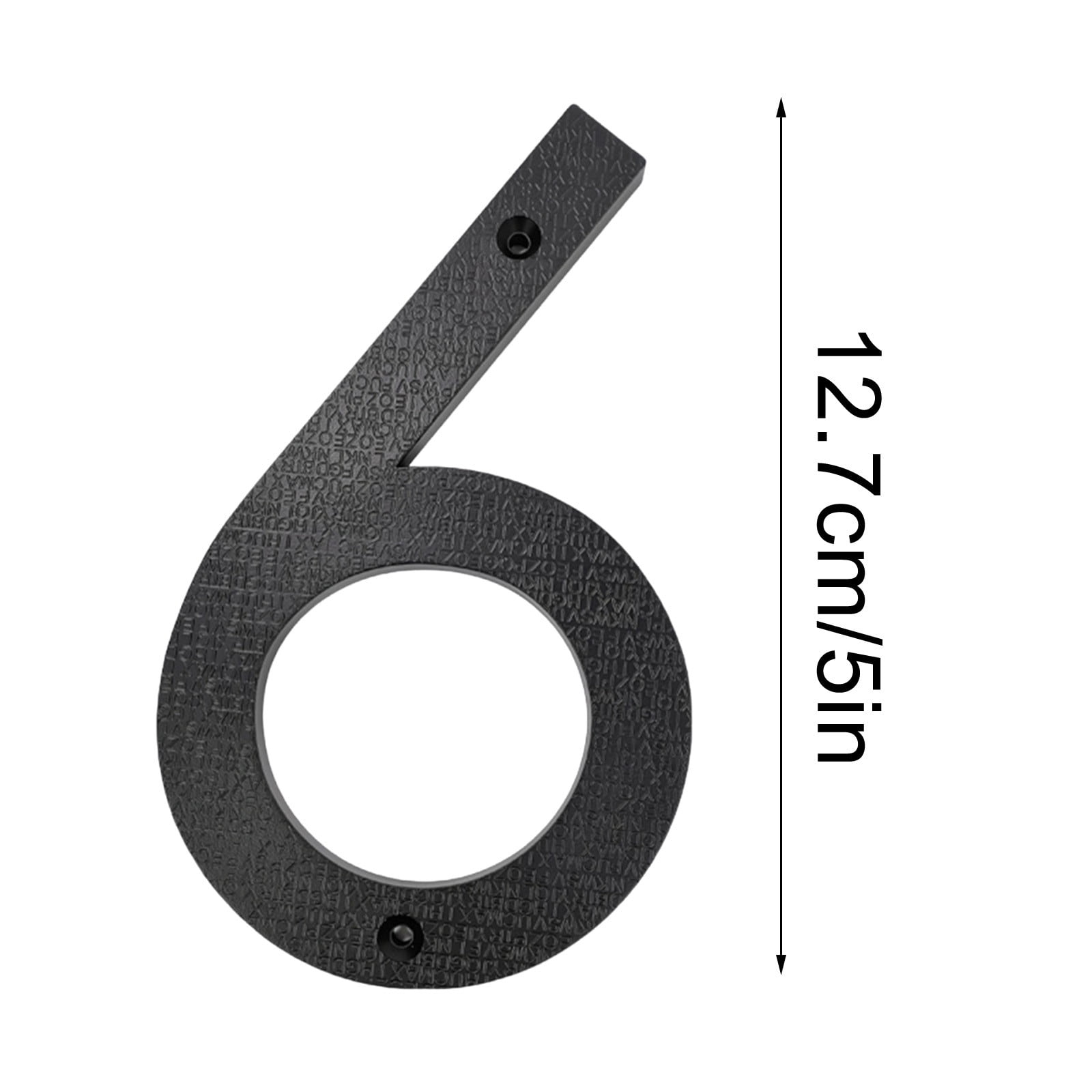 Bdday 5 Inch Modern Metal House Numbers Black Door Number House Address ...