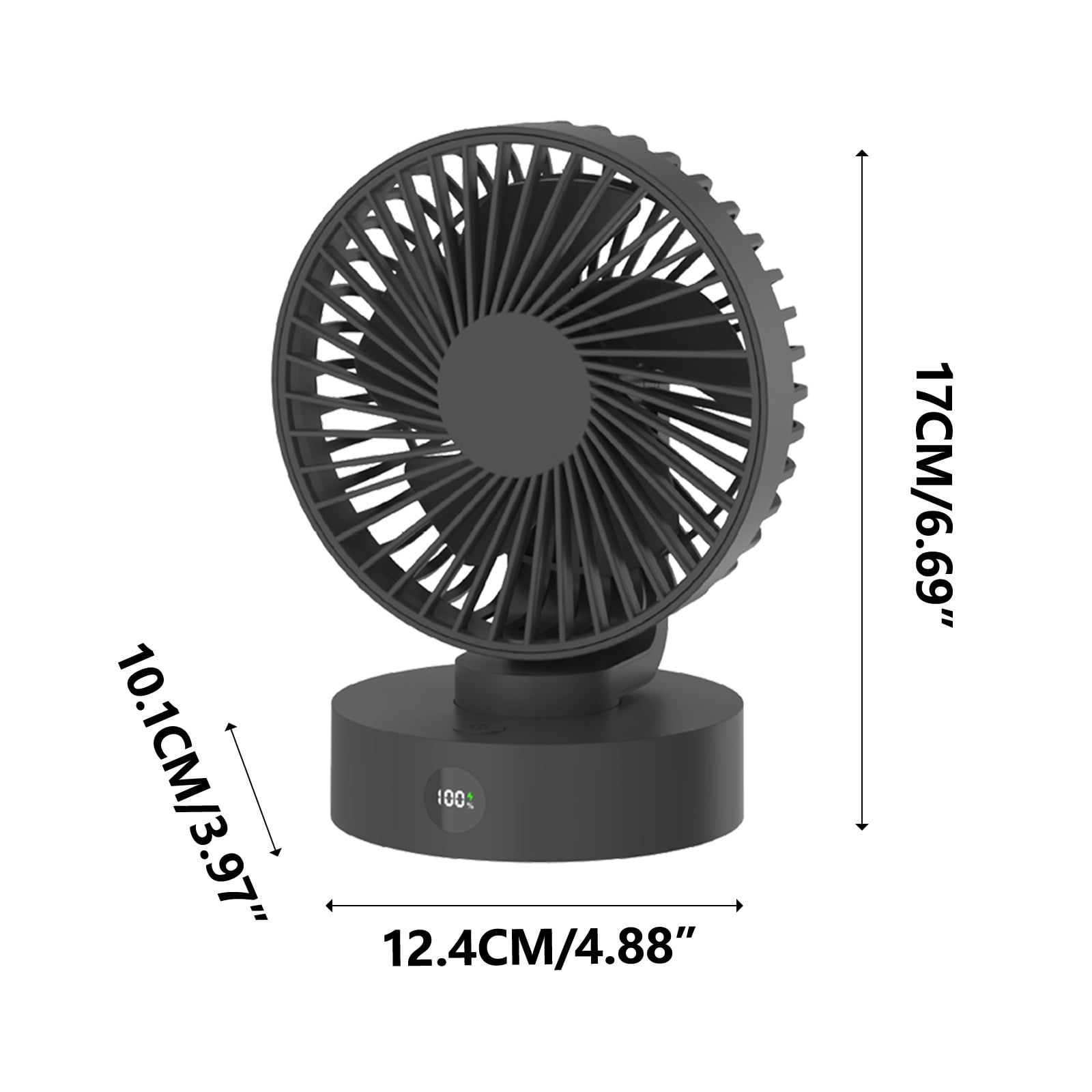 Bdday Camping Fans for Tents 2024 New Desktop Fan Digital Display Usb ...