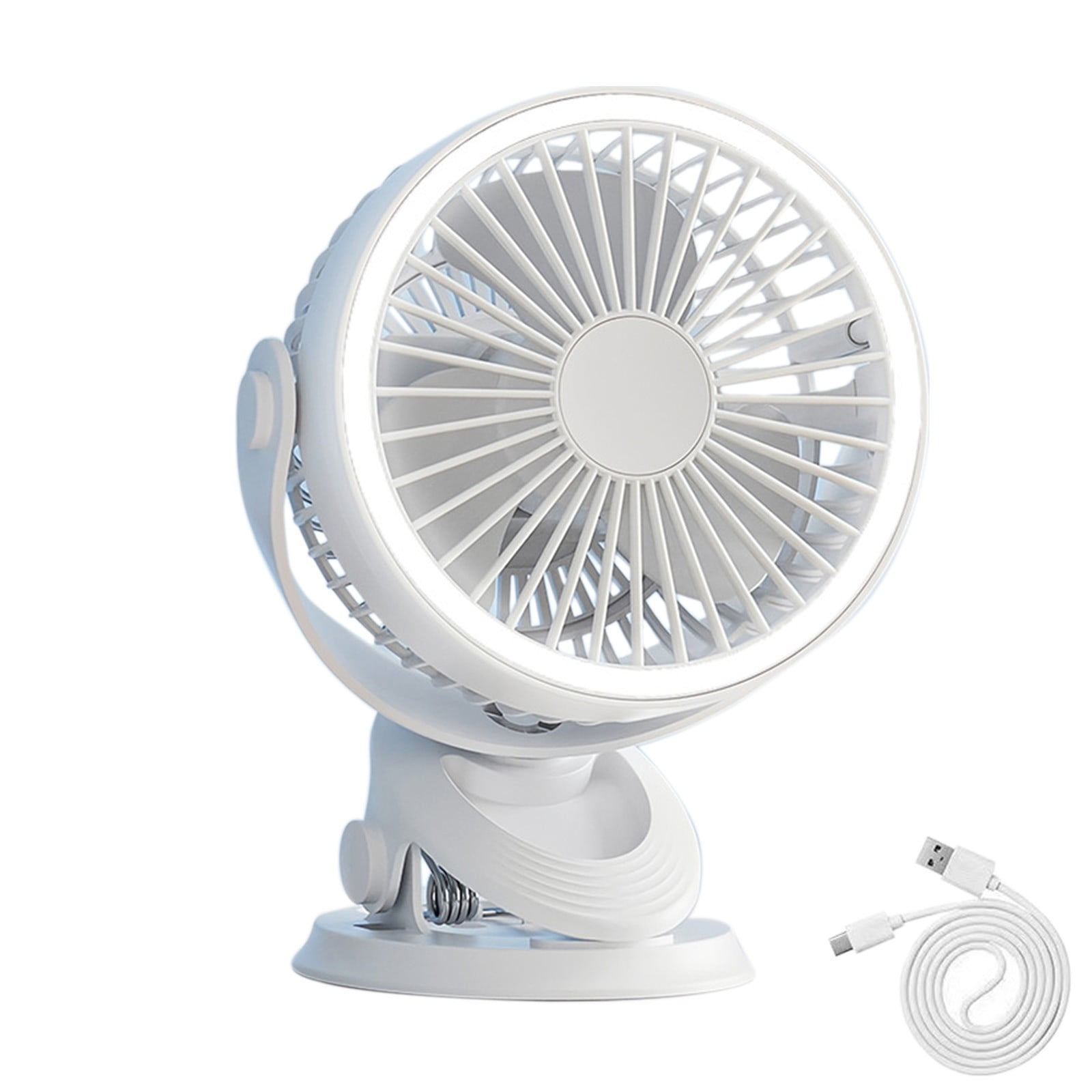 Bdday Camping Fans for Tents Night Light High Wind Usb Rechargeable ...