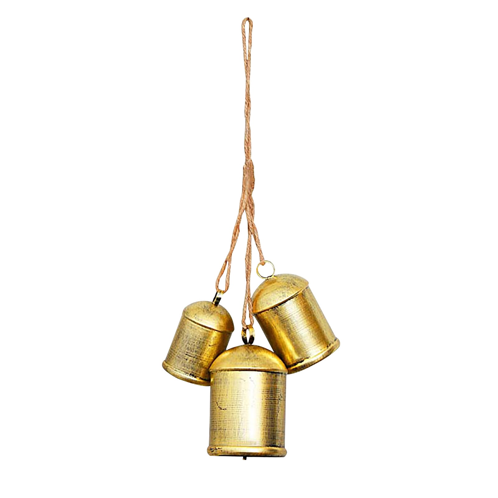 Bdday Christmas Bell Rope Trumpet Bell Shabby Style Metal Hanging Giant ...