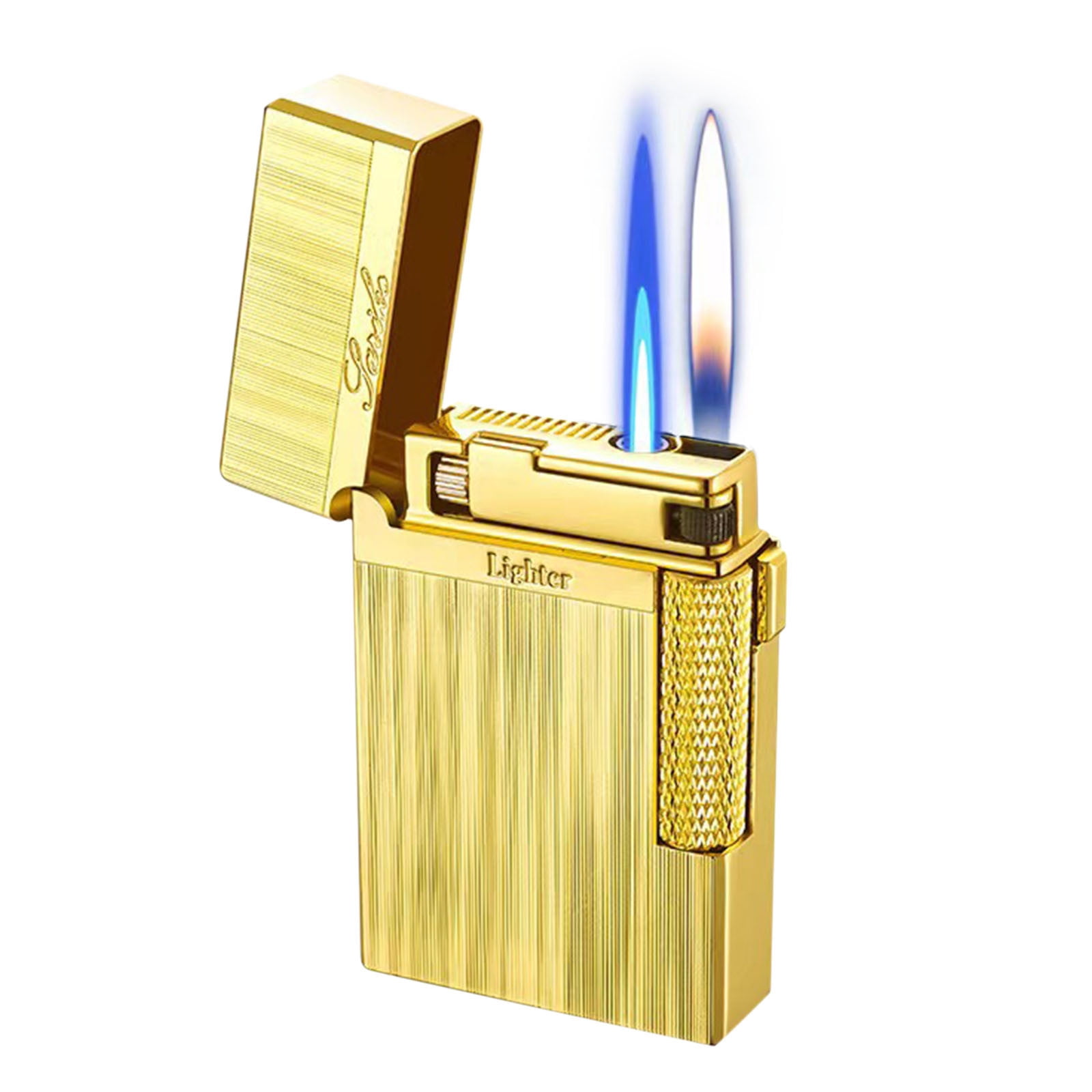 Bdday Crater Clear Light Inclined Fire Open Flame Wheel Lighter ...