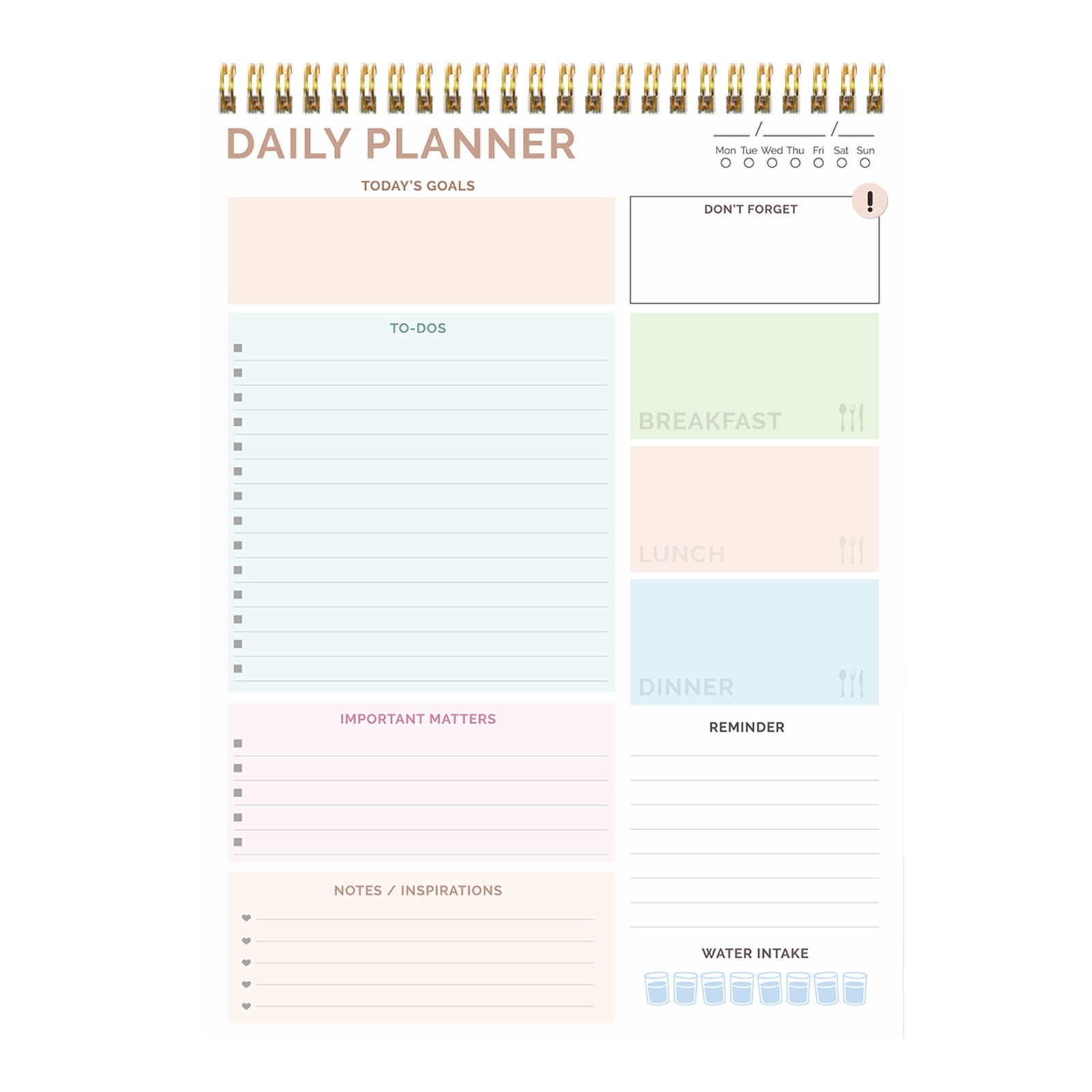 Bdday Daily To-Do Notepad To-Do List Notepad Time Management Task Plan ...
