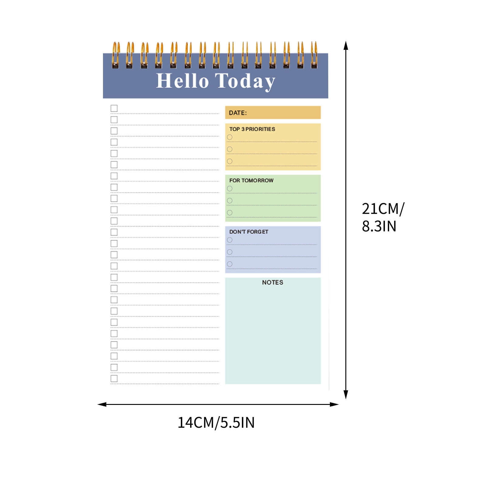 Bdday Daily To-Do Notepad To-Do List Notepad Time Management Task Plan ...