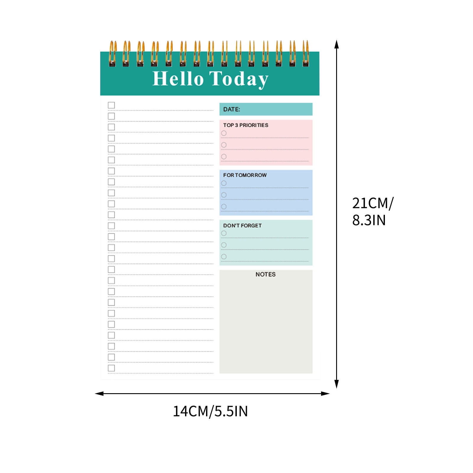 Bdday Daily To-Do Notepad To-Do List Notepad Time Management Task Plan ...