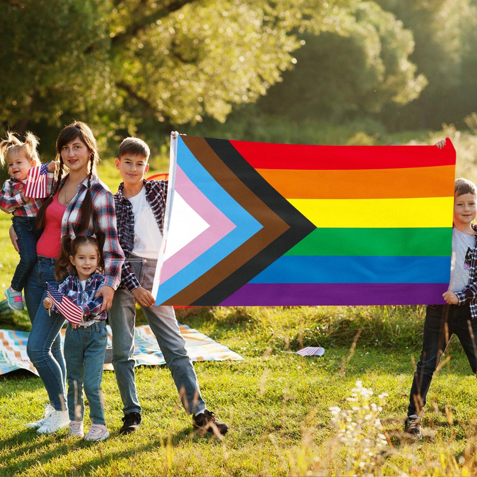 Bdday Fall Garden Flag Pride Flag Pride Flag Progress Lgbt Flags 3x5 ...