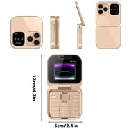 Gmogad Folding Flip Phone Double SIM Double Standby Mini Backup Phone B ...