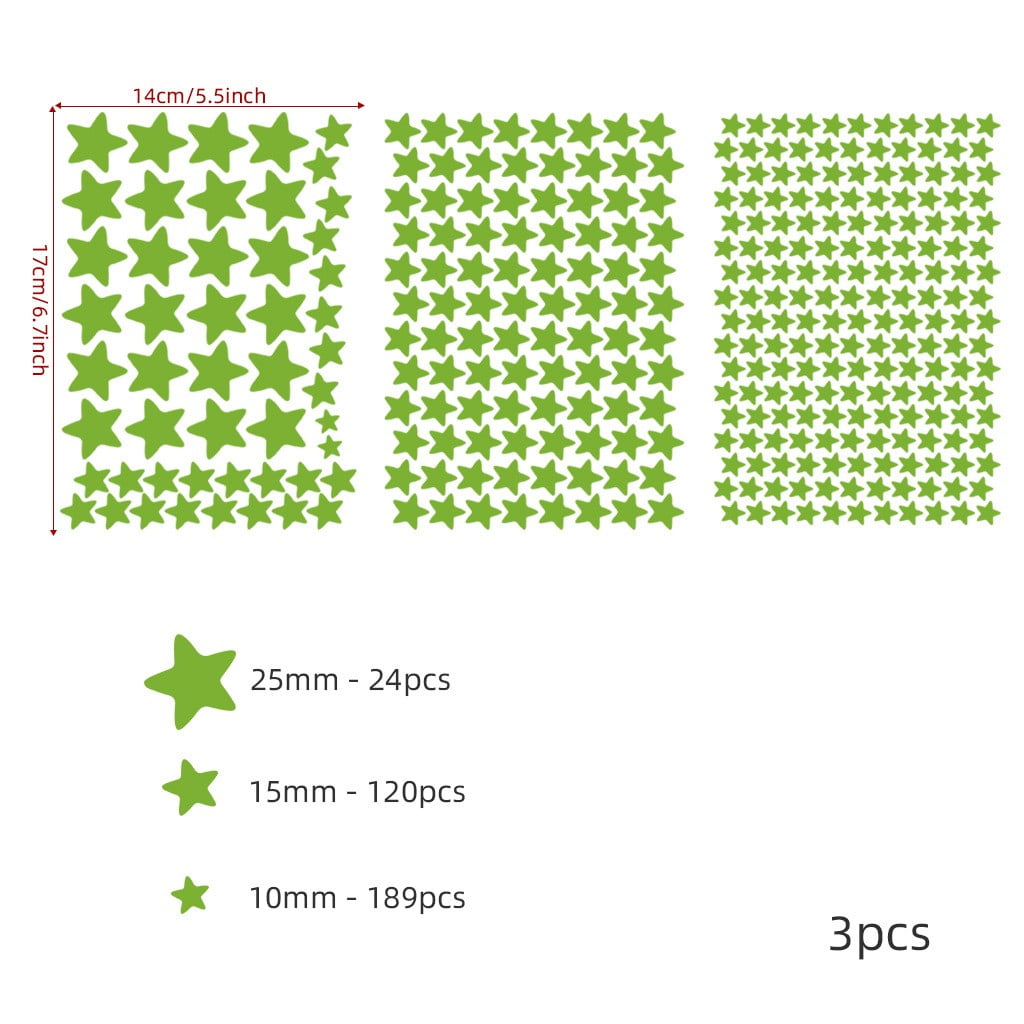 Bdday Glow In The Dark Stars Decals Decor for Ceiling, Starry Sky ...