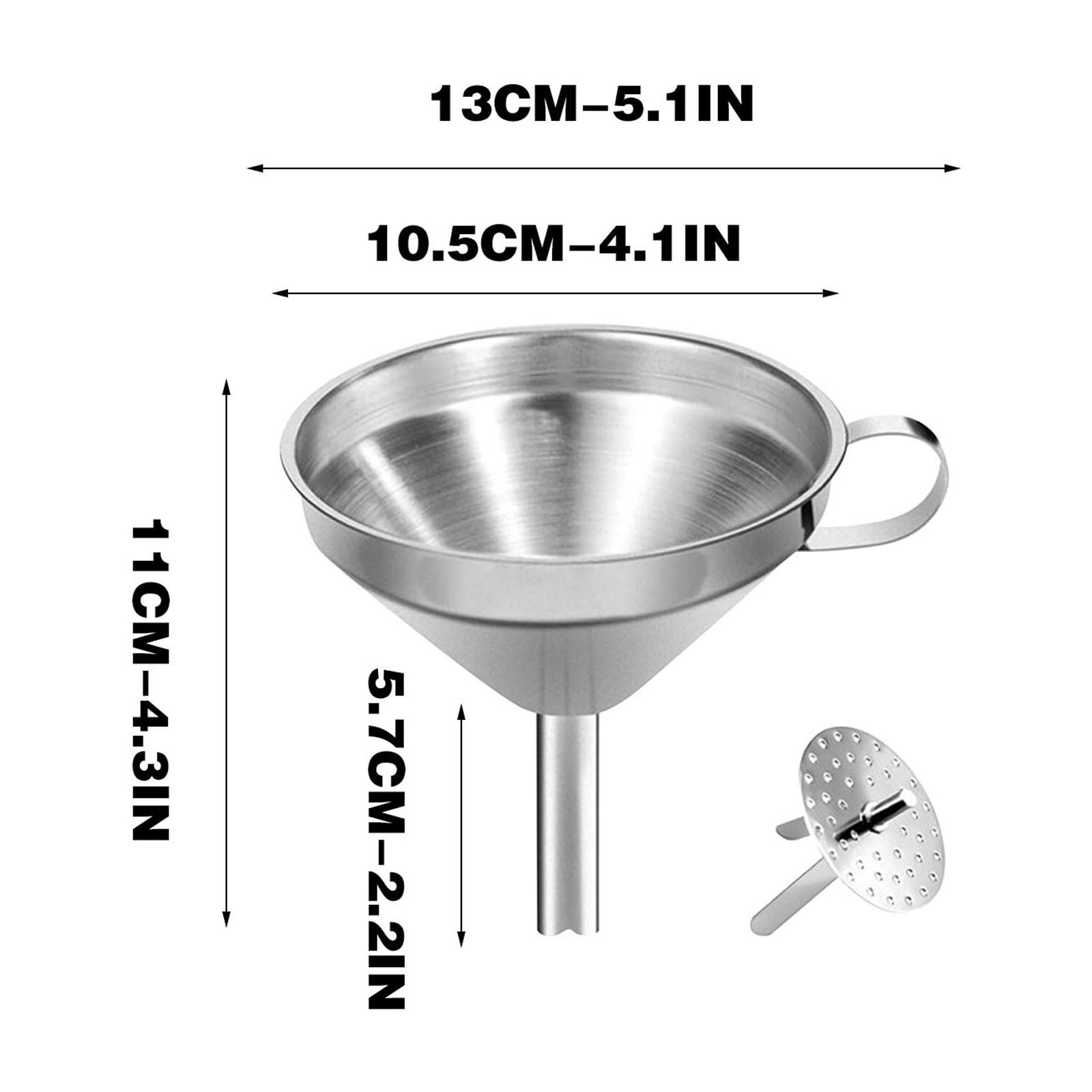Bdday Kitchen Funnel Kitchen Stainless Steel Funnel Multifunctional ...