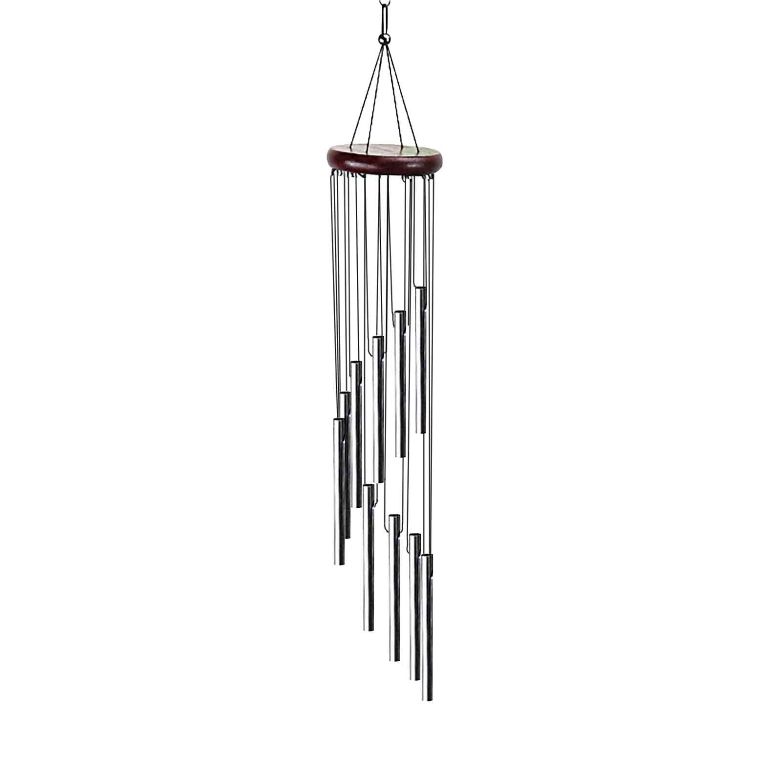 Bdday Living Room Wall Decor Metal 12-Pipe Wind Chime Balcony Outdoor ...